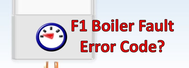 F1 Boiler Fault Code - Solution Explained Simply