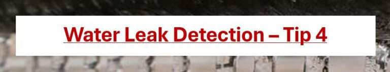 Water Leak Detection Tips - 5 Useful Things To Know